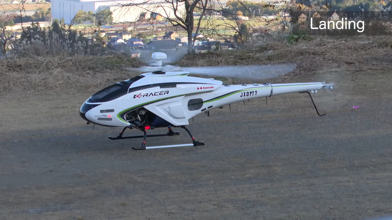 Kawasaki K-Racer X2 無人直升機，搭載H2R增壓引擎，成功承載200公斤貨物飛上天！ | SUPERMOTO8